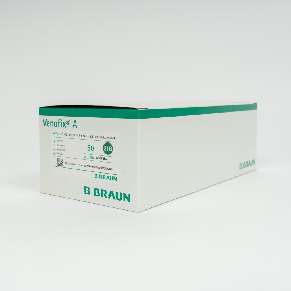 Butterfly / agulha com aletas epicraneana - Venofix - Biologik